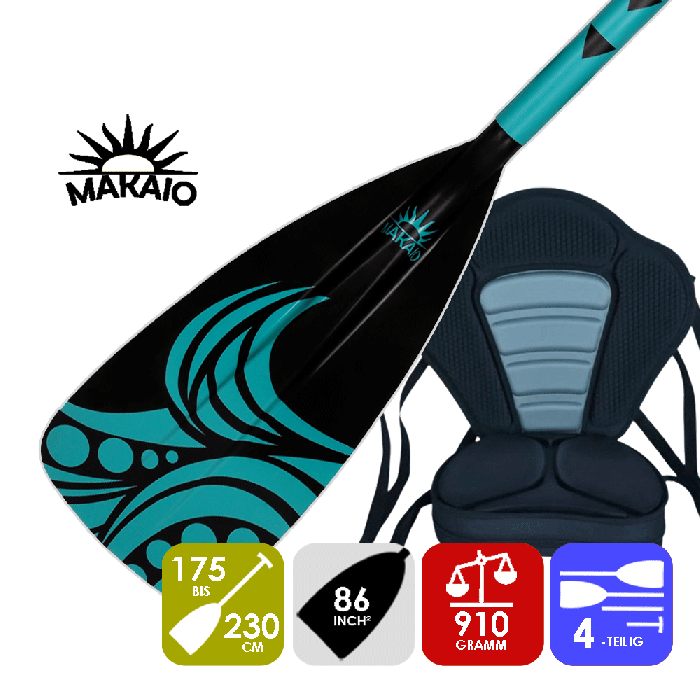 MAKAIO KAJAKSET (SITZ+PADDEL) :: key2fun.de - SUP-Verleih & Verkauf